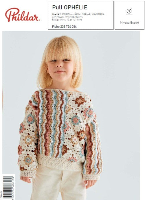 Patron Pull Ophélie - Phildar - Boutique du Bricolage